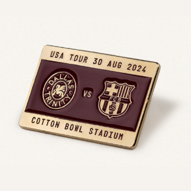 Barcelona Commemorative Pin – Dallas Trinity FC